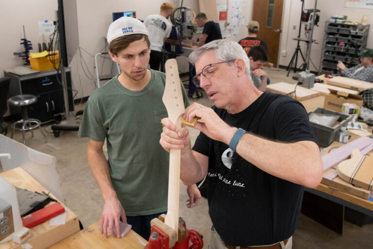 Experiential learning at Purdue leads to hand-built guitars