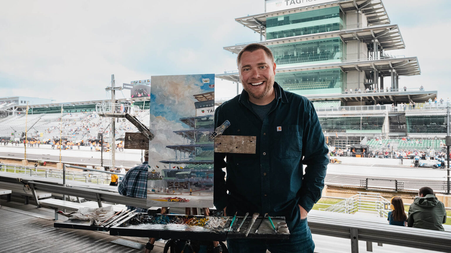 Indy 500 artist moved by deep connections he observes at racetrack ...