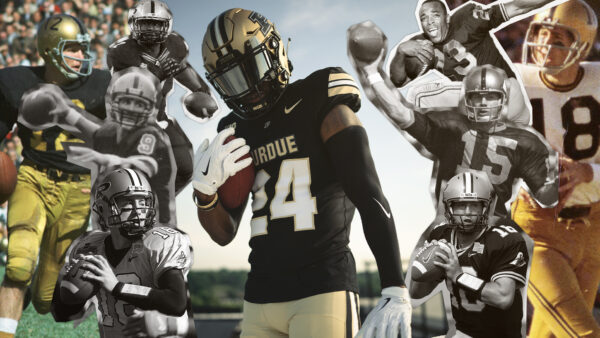 Purdue’s football uniform then and now - Purdue Stories