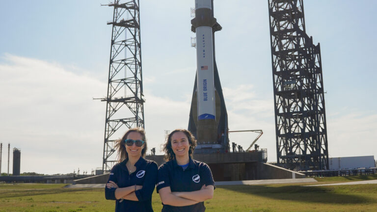 Alumnae twins help New Glenn rocket take flight
