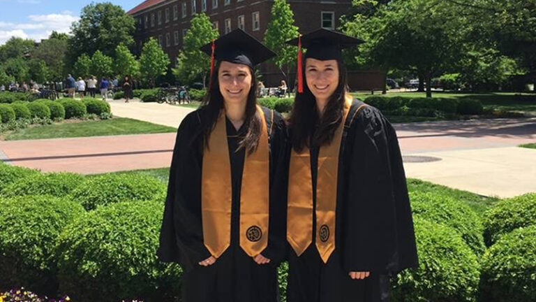 Alumnae twins help New Glenn rocket take flight