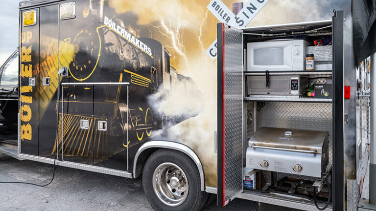 See a custom ambulance made for Purdue football tailgates