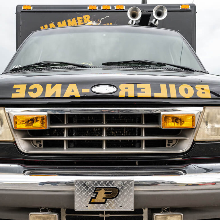 See a custom ambulance made for Purdue football tailgates