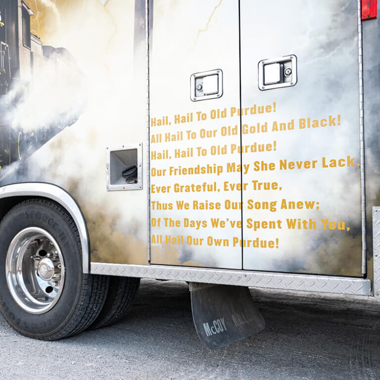 See a custom ambulance made for Purdue football tailgates