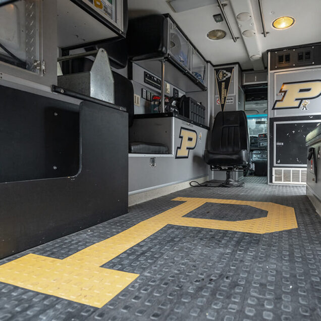 See a custom ambulance made for Purdue football tailgates