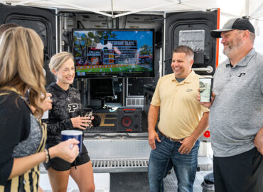 See a custom ambulance made for Purdue football tailgates